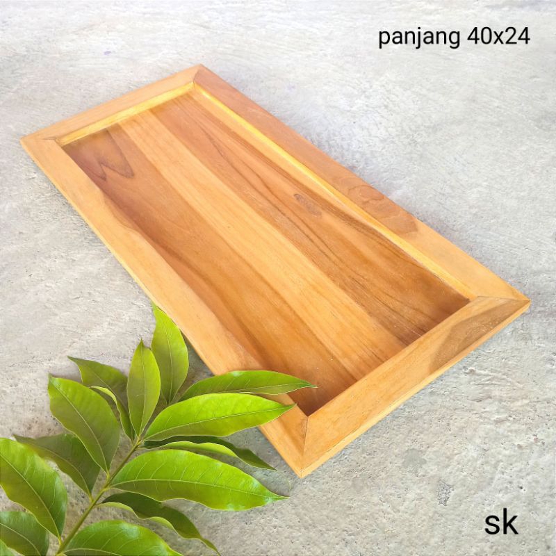 Jual Nampan Kayu Aesthetic Panjang 50 cm | Shopee Indonesia