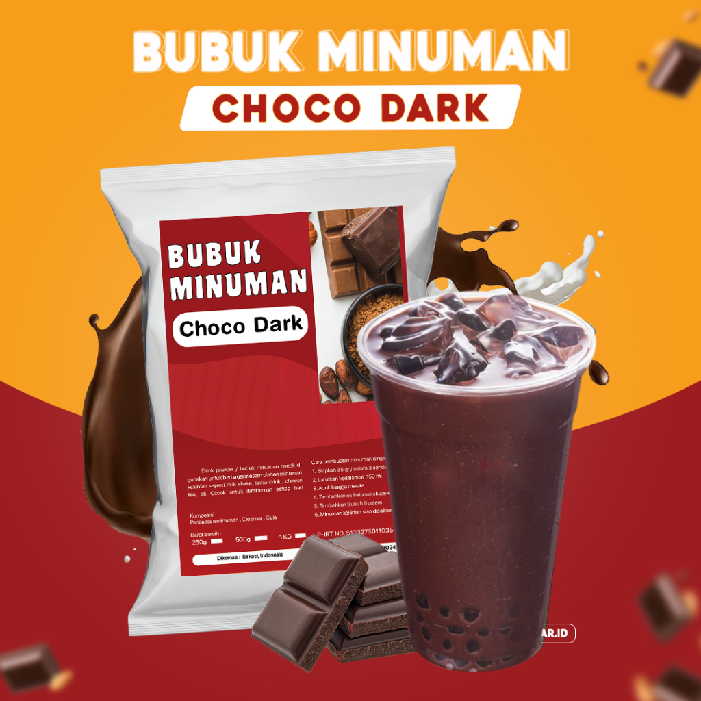 Jual BUBUK MINUMAN RASA CHOCO DARK / SERBUK MINUMAN RASA CHOCO DARK ...