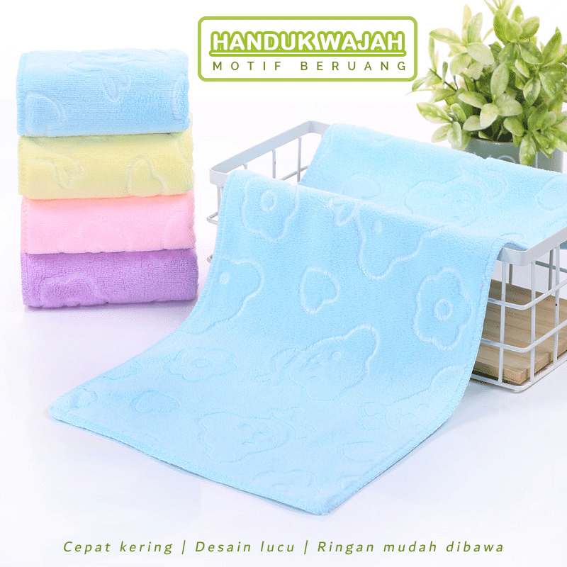 Jual Handuk beruang 30x60cm handuk muka anak2 handuk muka mini kain lap ...