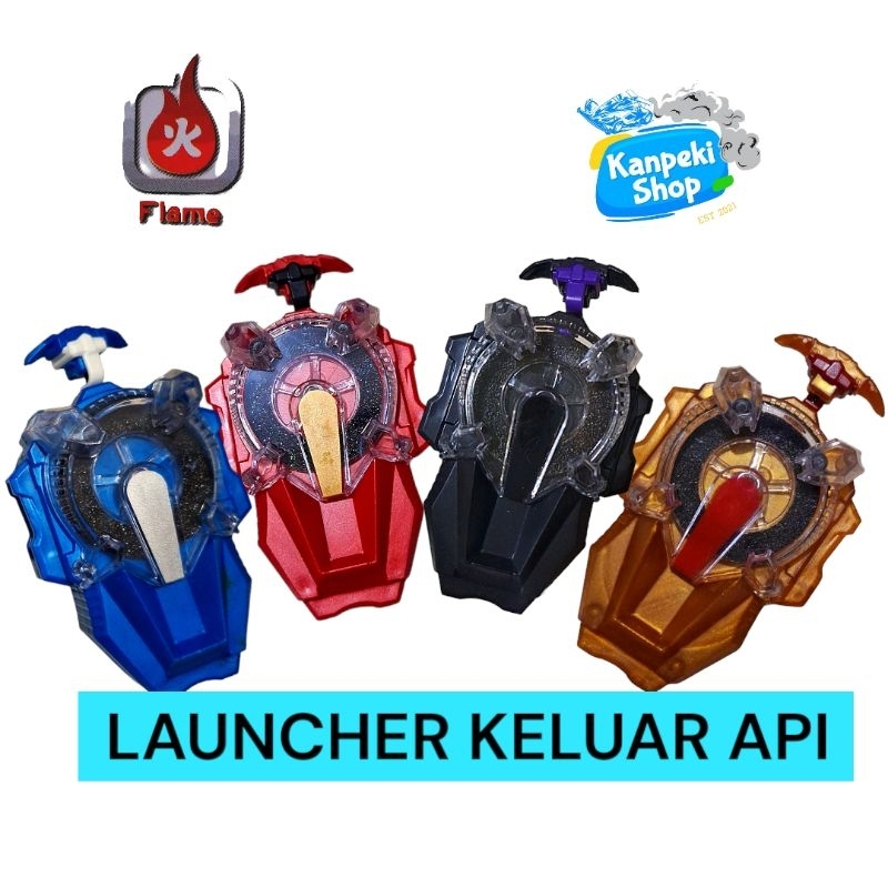 Jual BeyLauncher L/R keluar percikan api String Pemutar Gasing Beyblade Burst merk Flame ...
