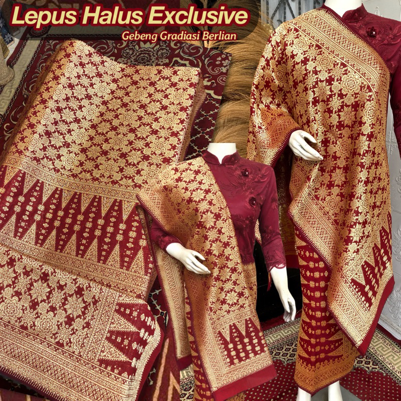 Jual SUPER MEWAH Exclusive Songket Lepus Berlian Gradiasi ORI Grade A TERLARIS Songket Tenun ...