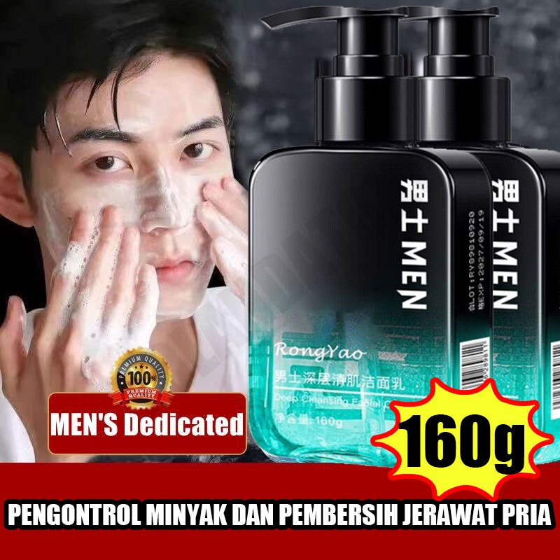 Jual Face wash pria Sabun Muka Pria Untuk Kulit Kusam kontrol minyak Pori-pori bersih pembersih ...