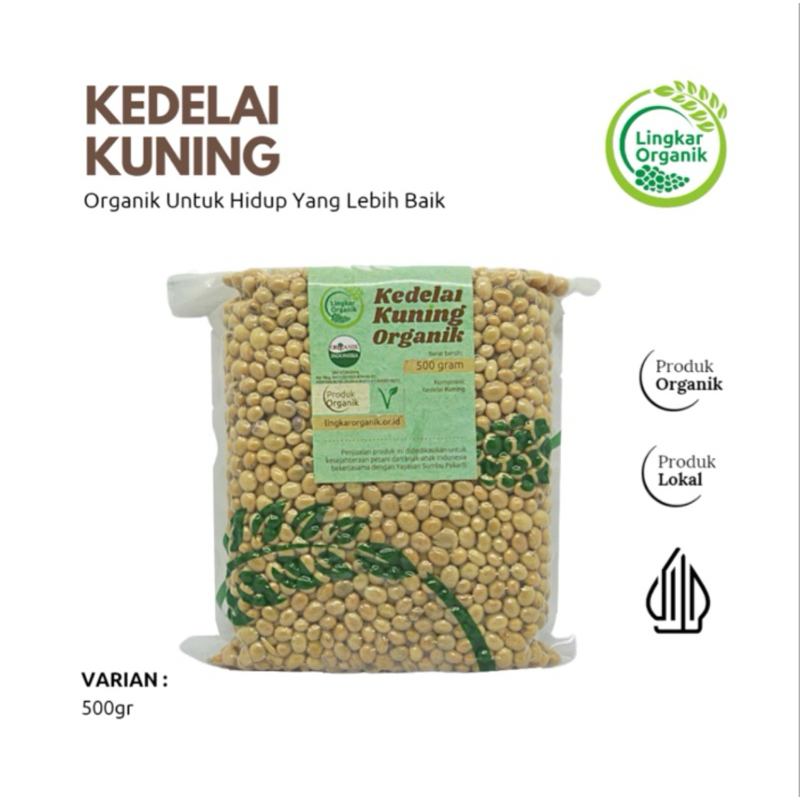 Jual Kacang Kedelai Kuning/Hitam Lingkar Organik 500g | Shopee Indonesia