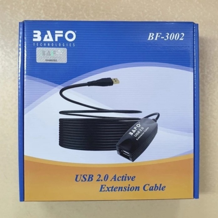Jual Kabel USB Extender Aktif 10 Meter BAFO BF-3002 / Active Extension ...