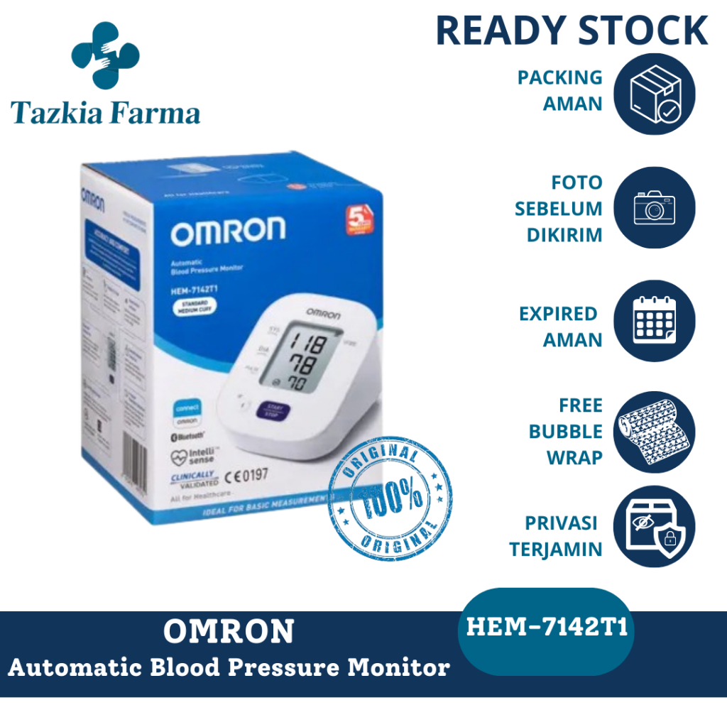 Jual Omron HEM-7142T1 Automatic Blood Pressure Monitor |Tensi Darah ...