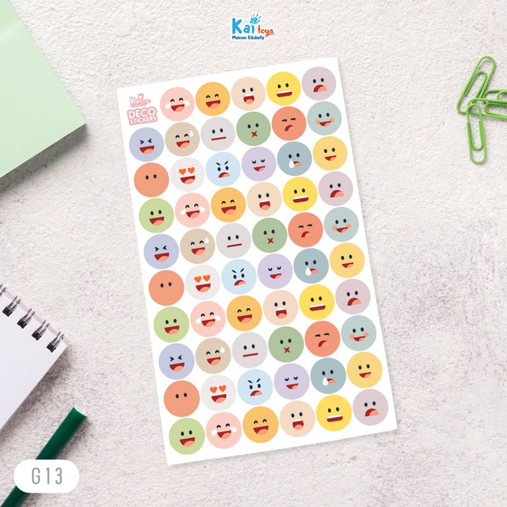 Jual Stiker Aesthetic / Sticker Deco Jurnal / Stiker Hari Bulan ...