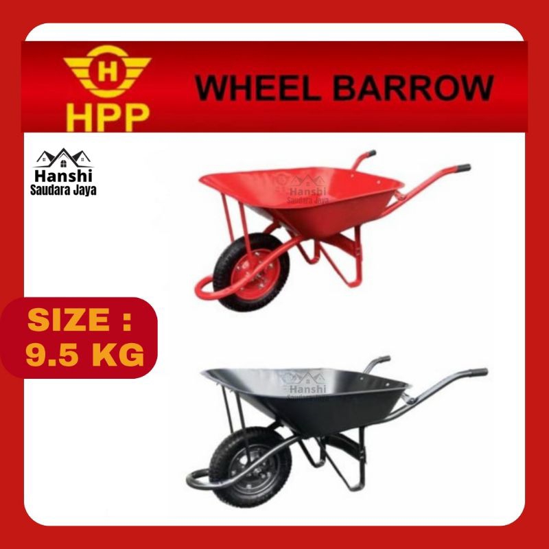 Jual Gerobak Sorong Pasir Roda / Troli Dorong Cor Semen / Gerobak ...
