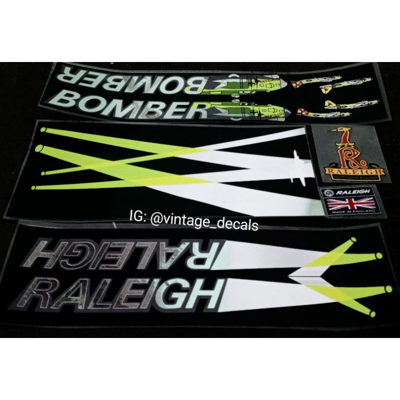 Jual sticker decals replacements Raleigh Bomber | Shopee Indonesia