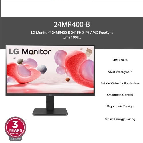 Jual LG LED Monitor 24MR400-B 24" FHD IPS 100Hz - FreeSync | Shopee ...