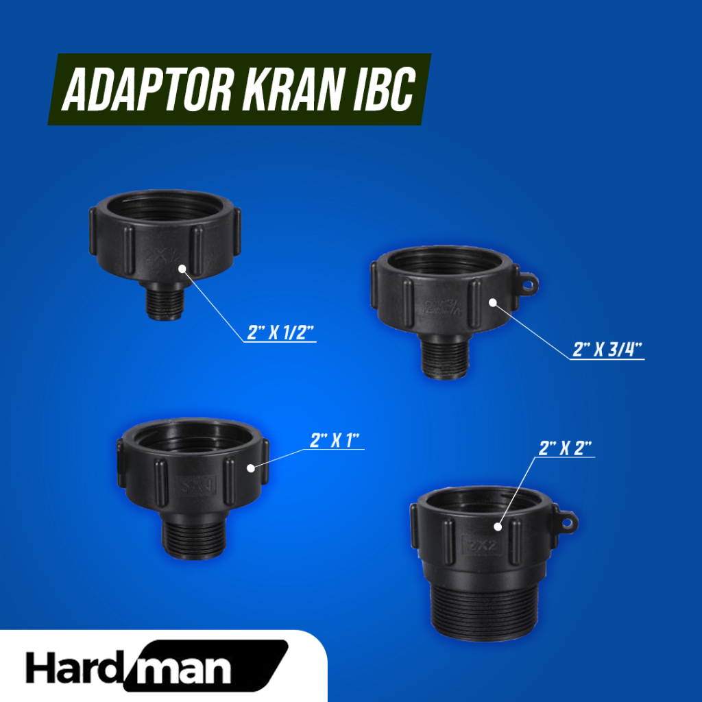 Jual Adapter Tank IBC/Tank Kempu/Toren IBC Ke Drat Luar Lubang 1/2" 3/4 ...