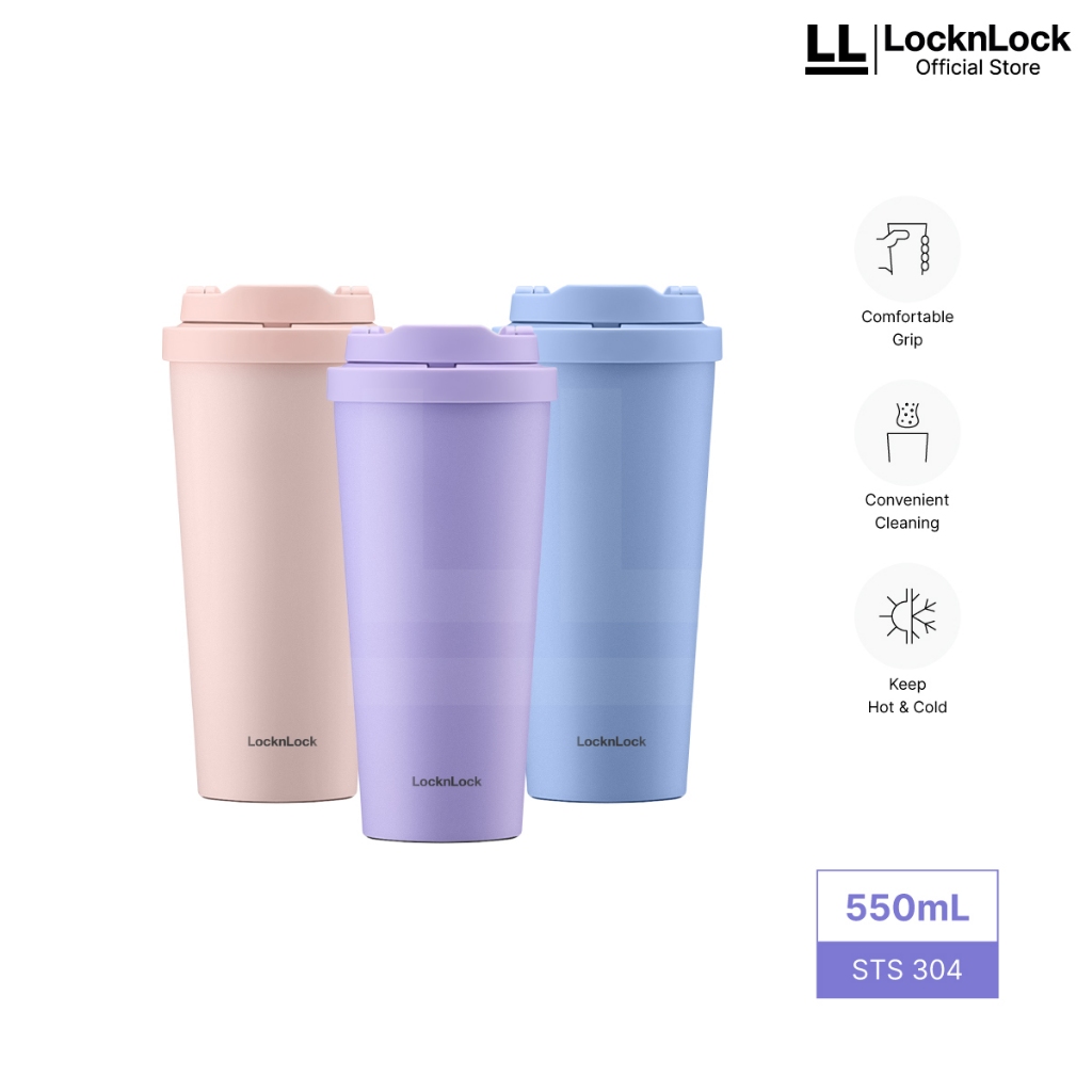Jual LocknLock One Touch Clip Tumbler 550ML - LHC3249 | Shopee Indonesia