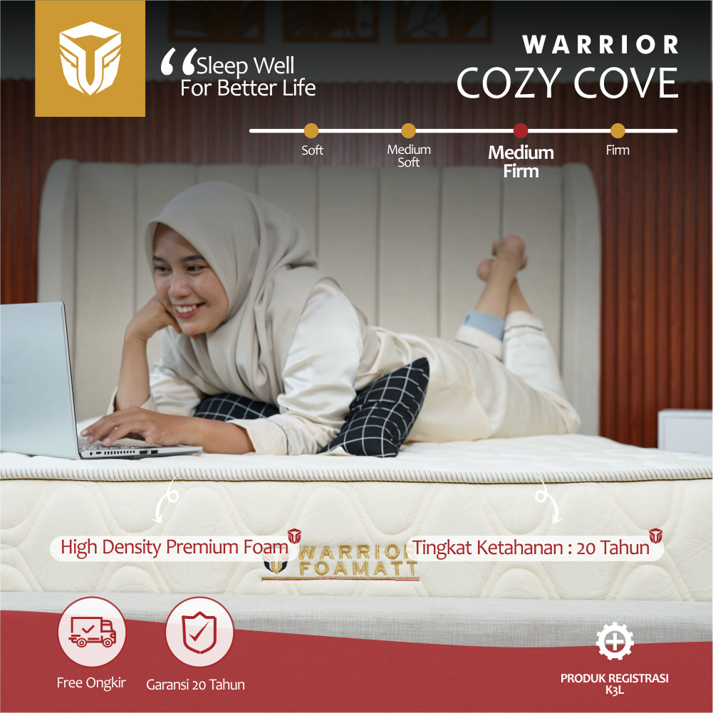 Jual WARRIOR Cozy Cove Ukuran 200 x 120 x 30 cm Kasur Base Foam ...