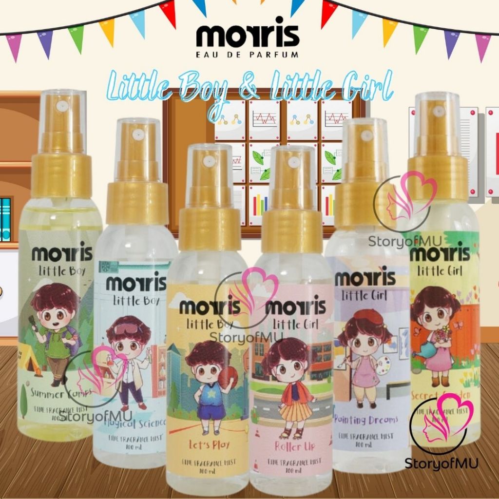 Jual MORRIS Fine Fragrance Mist Parfum Little Girl | Little Boy Spray ...