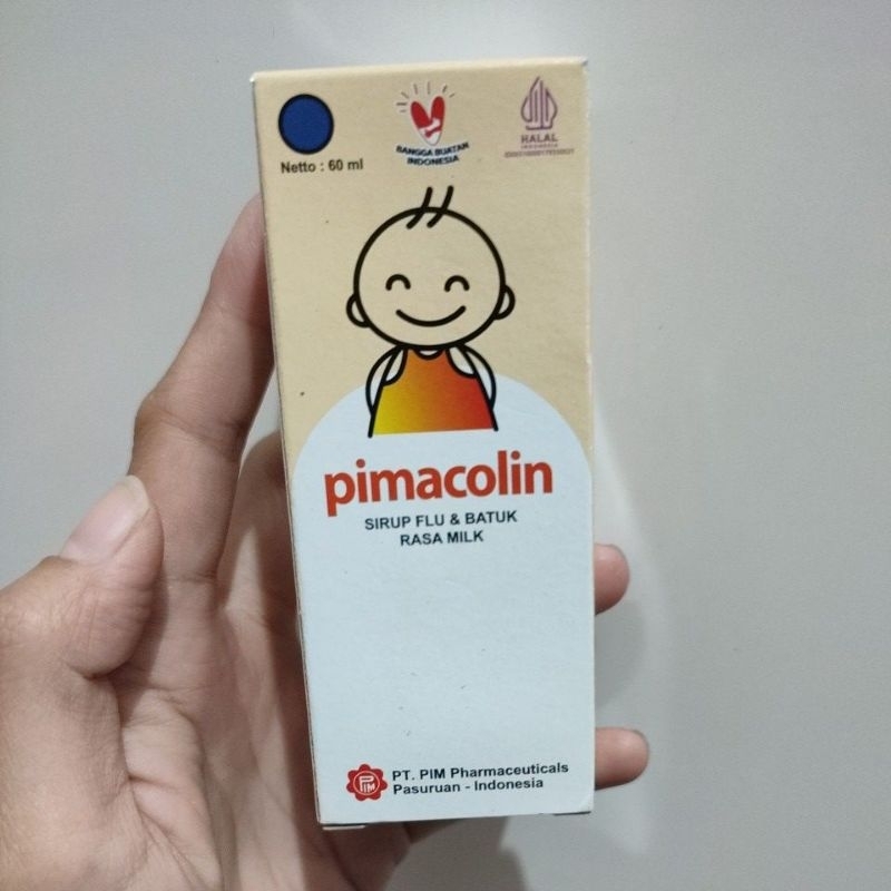 Jual PIMACOLIN sirup 60ml Batuk Flu RASA SUSU | Shopee Indonesia