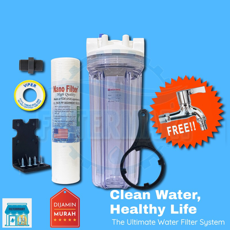 Jual PAKET FILTER AIR BERSIH KRAN 1 TAHAP LENGKAP SIAP PAKAI / SARINGAN ...