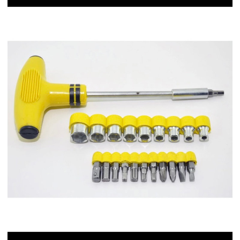 Jual Obeng Set kunci Multifungsi Kunci Shock Obeng Palu T Obeng T Five ...