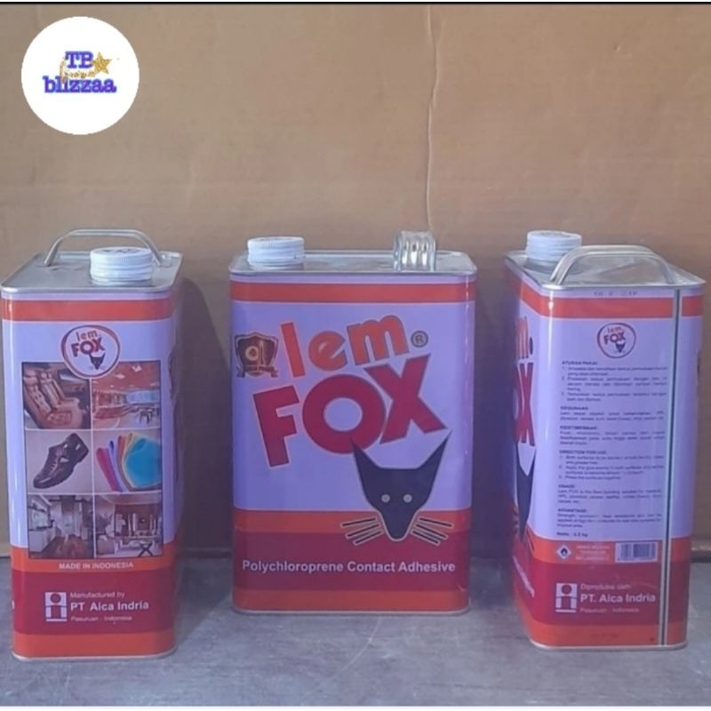 Jual Lem Fox Kuning 2.5kg Lem Fox Galon 2,5 kg Lem Fox 2.5kg Lem Serbaguna Lem Karet, Kulit ...