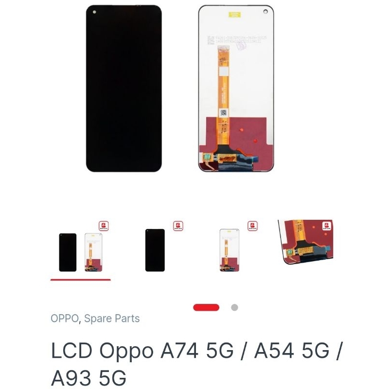 Jual LCD TOUCHSCREEN OPPO A74 5G / A54 5G / A93 5G E1 BLACK | Shopee Indonesia