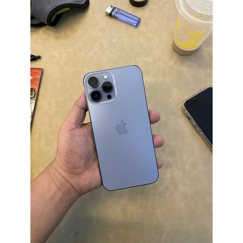 Jual iPhone 13 Promax 128gb Sierra Blue | Shopee Indonesia