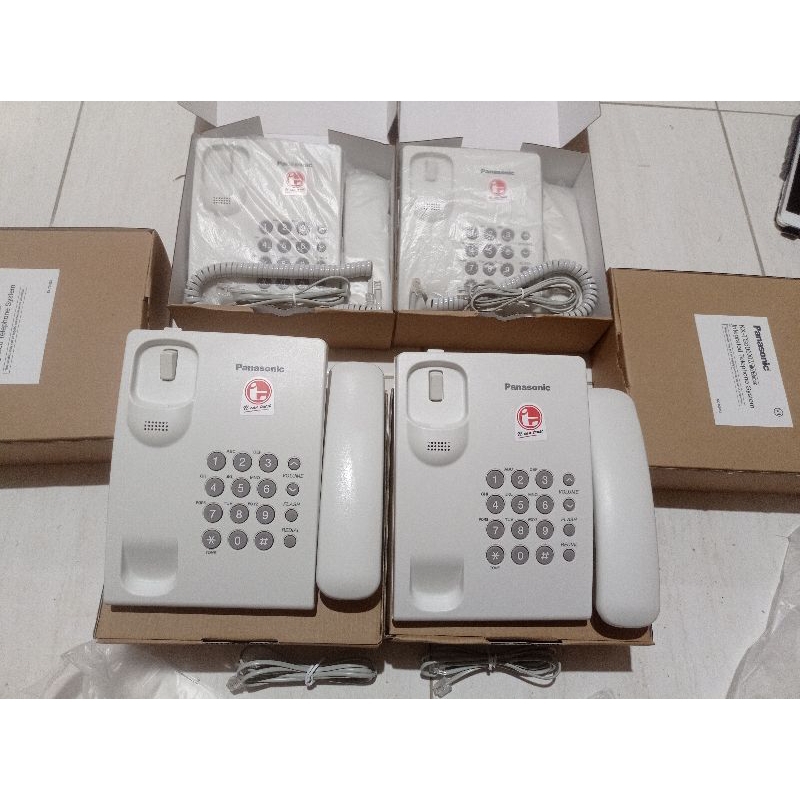 Jual PESAWAT TELEPON PANASONIC KX-TS 505/500 PUTIH Second seperti baru 98% + Dus | Shopee Indonesia