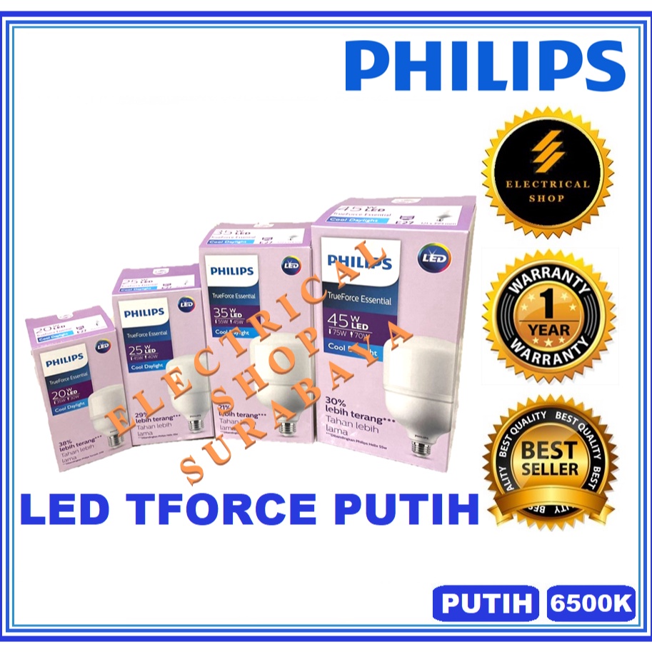 Jual COD PHILIPS LAMPU LED TRUEFORCE 20W 25W 35W 45W 20 25 35 45 W WATT PUTIH (GARANSI & HARGA ...