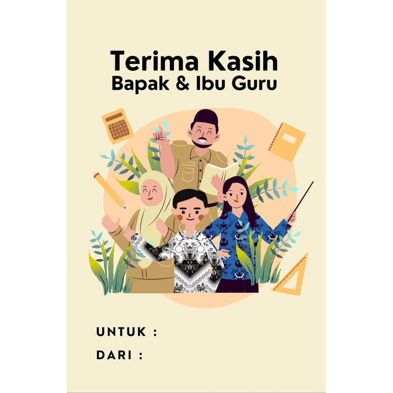 Jual Greeting Card / Hang Tag Hari Guru Kenaikan Kelas Kelulusan Gift Tag Hadiah Kartu Ucapan ...