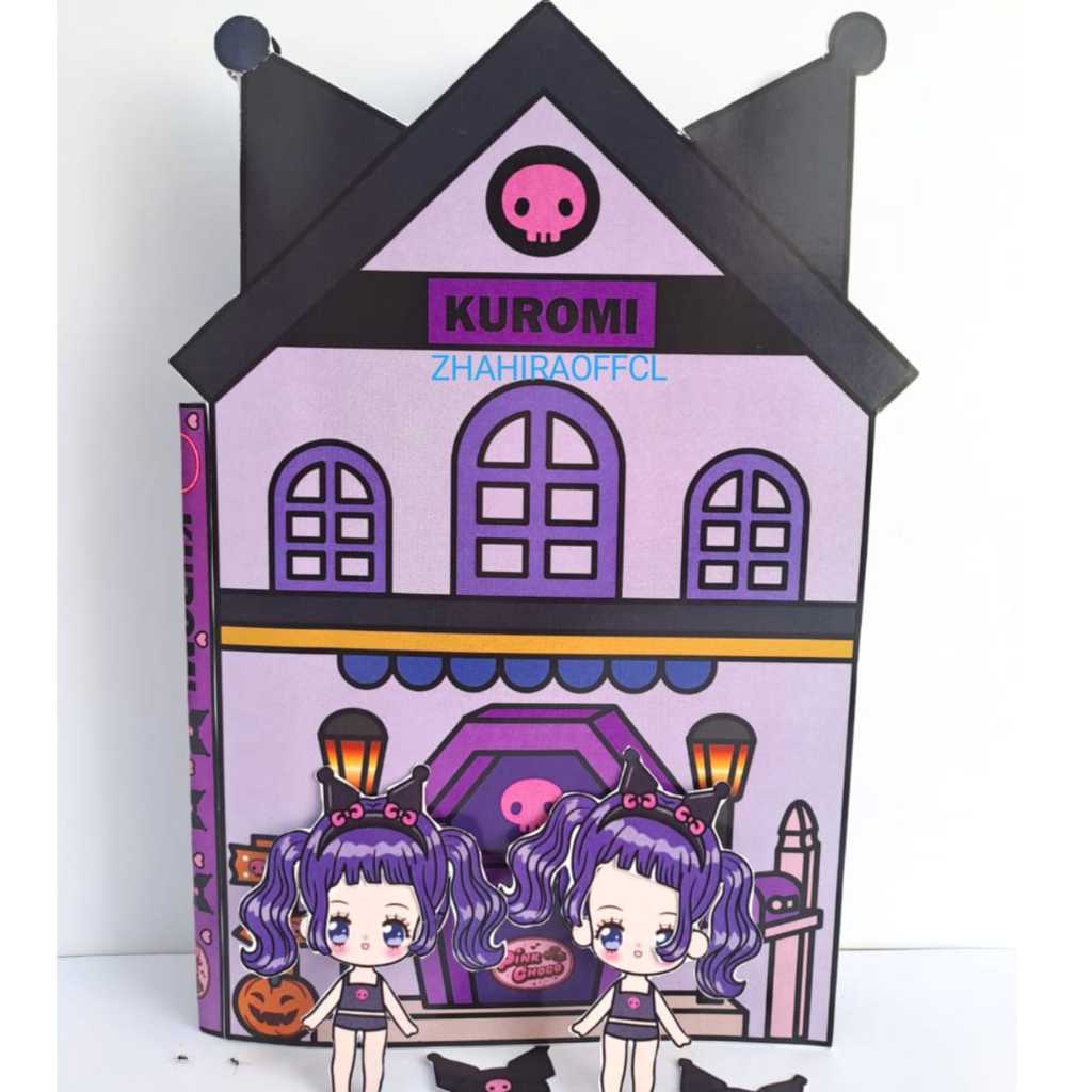 Jual KUROMI PAPER DOLLS HOUSE QUIET BOOK MAINAN ANAK PEREMPUAN BONGKAR ...