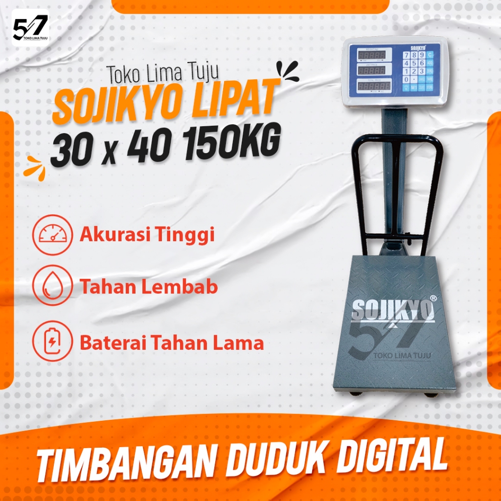 Jual Timbangan Beras Digital Sojikyo Lipat 150kg | Shopee Indonesia