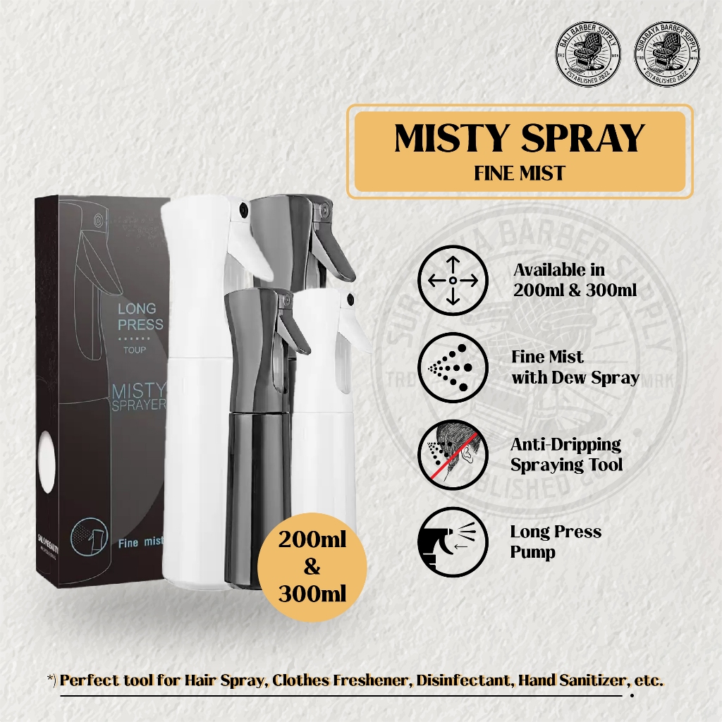 Jual Botol Spray Misty Botol Spray Barber Misty Bottle | Shopee Indonesia