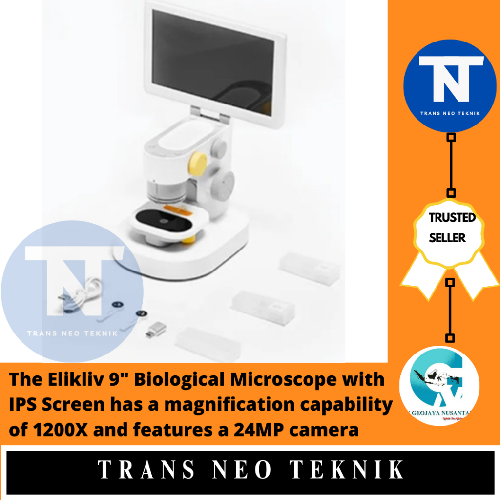Jual The Elikliv 9" Biological Microscope with IPS Screen has a ...