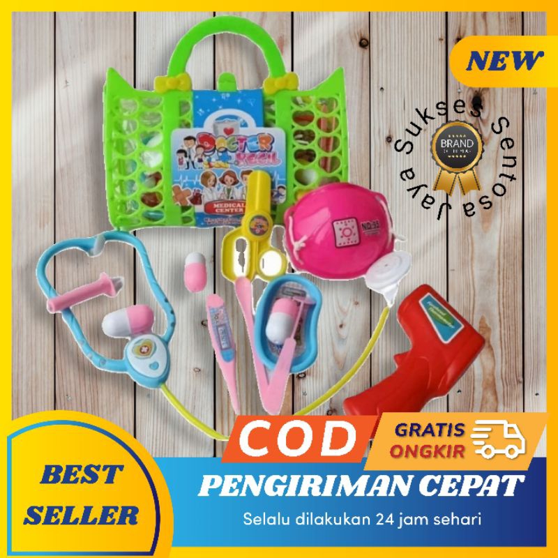 Jual Jaya - Mainan Anak Dokter Set Tas Keranjang MS01 Alat Perlengkapan ...