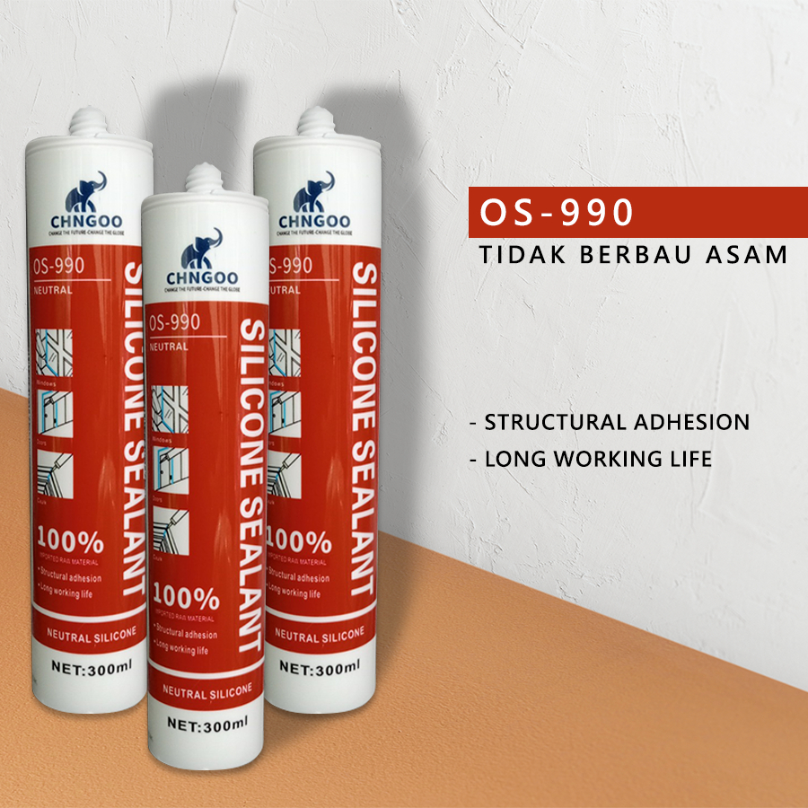 Jual LEM KACA , LEM SEALANT , LEM SILICON NEUTRAL CLEAR, WHITE / BLACK ...