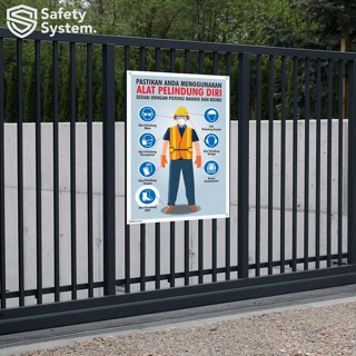 Jual Spanduk Banner Safety K3 Pastikan Anda Menggunakan Alat Pelindung ...
