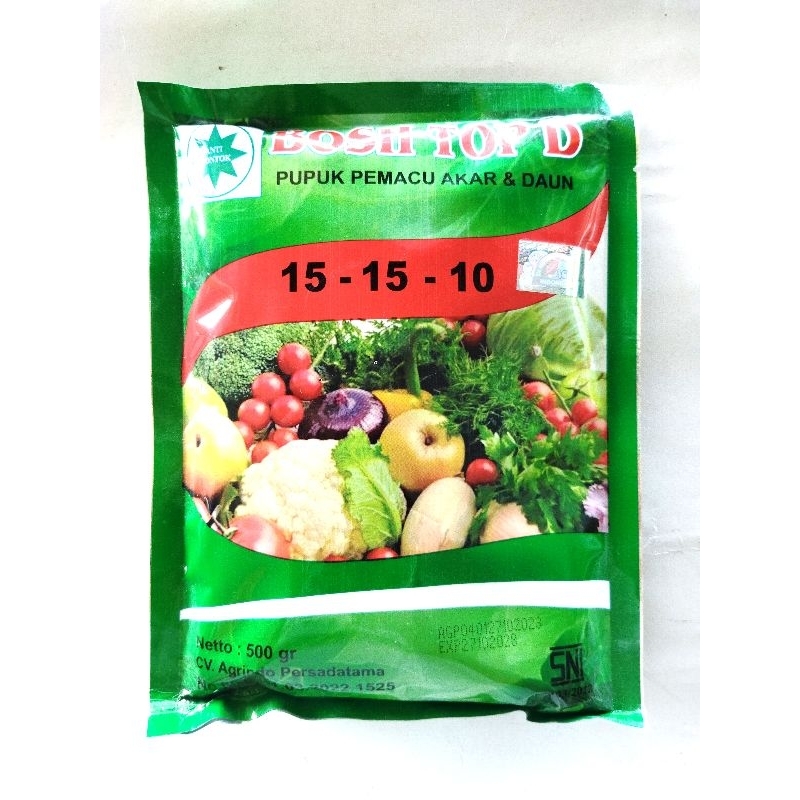 Jual Pupuk BOSH TOP D 500gram, boshtop pupuk pemacu akar & daun, pupuk ...