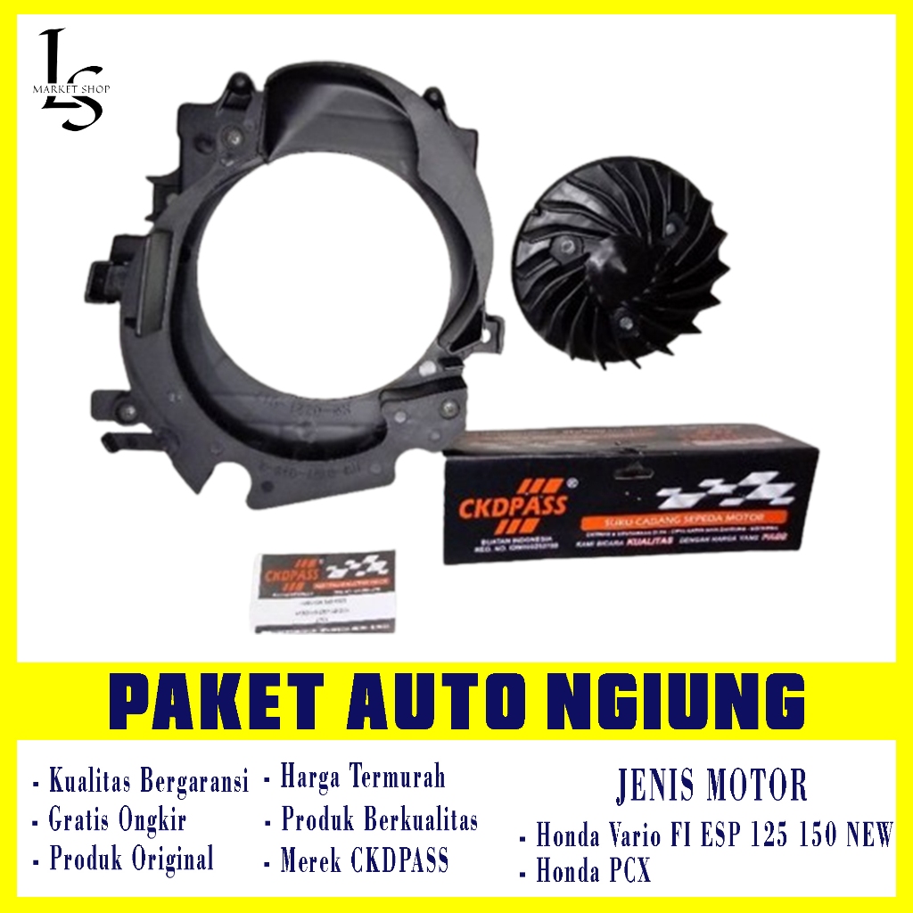 Jual LSMARKETSHOP - Dudukan Radiator + Kipas PCX5 10 Old New Led Vario ...
