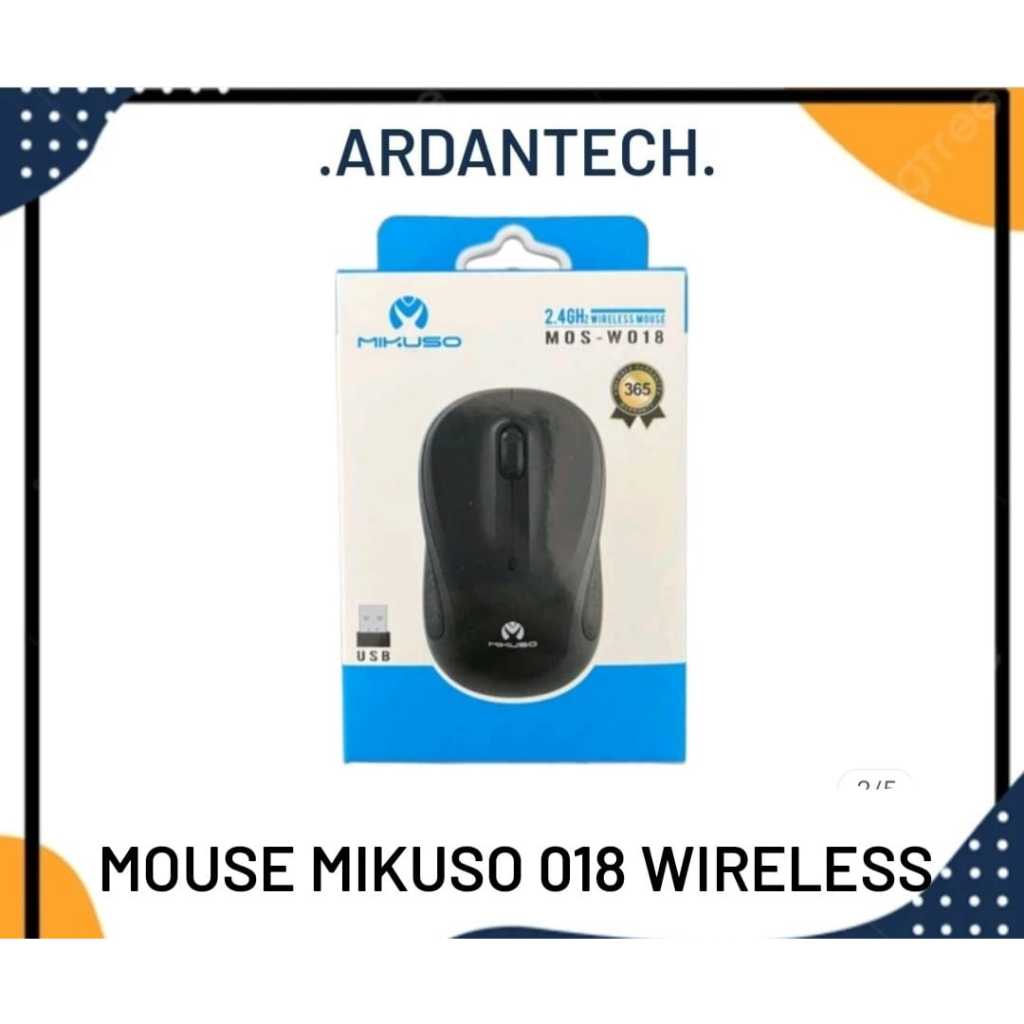 Jual Mouse Wireless Mikuso MOS-W018 USB Optical Mouse | Shopee Indonesia