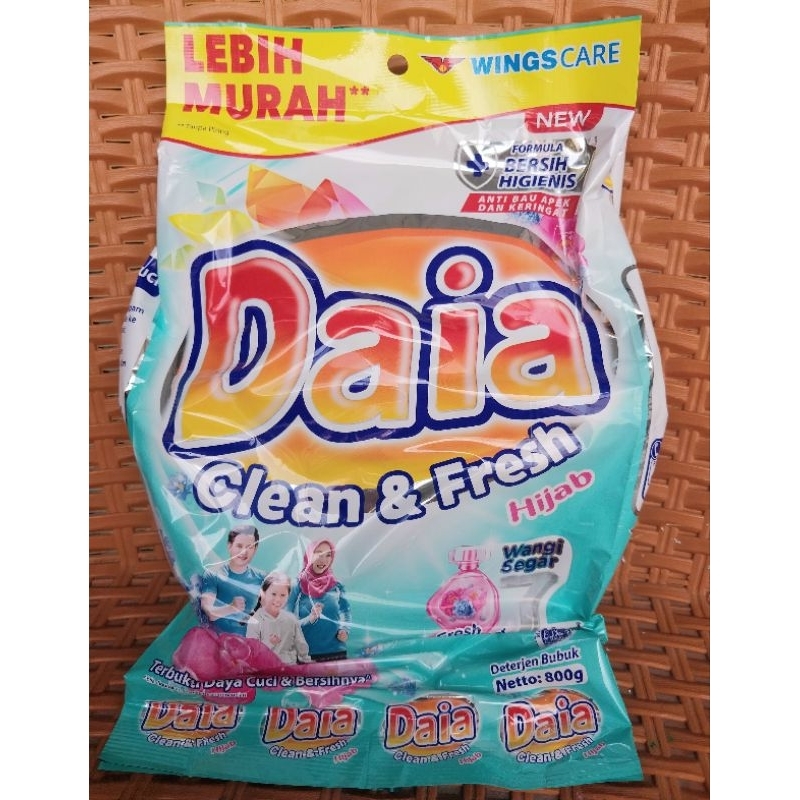 Jual DAIA Deterjen Bubuk Berat 1,6 kg Dan 800 gr | Shopee Indonesia