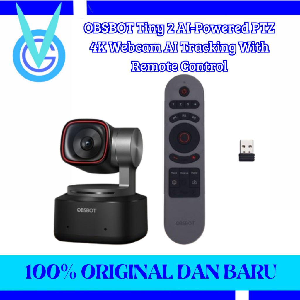 Jual OBSBOT Tiny 2 AI-Powered PTZ 4K Webcam AI Tracking With Remote ...
