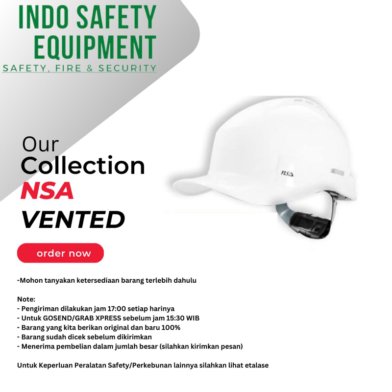 Jual Helm Safety NSA Vented | Shopee Indonesia