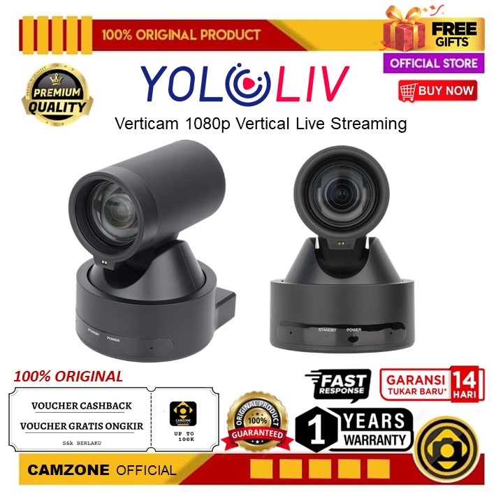 Jual YoloLiv Verticam 1080p Vertical Live Streaming PTZ Camera | Shopee ...