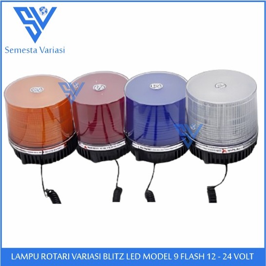 Jual LAMPU ROTARI VARIASI LAMPU ROTARY LAMP BLITZ LED MODEL 9 FLASH 12 ...