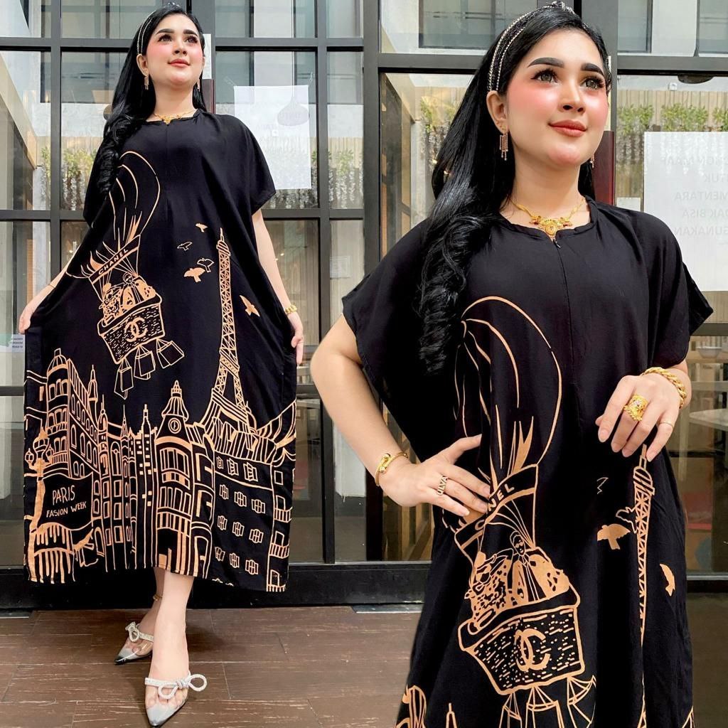 Jual DASTER LOWO MOTIF BARU JUMBO RAYON BALON HALUS HITAM KELELAWAR ...