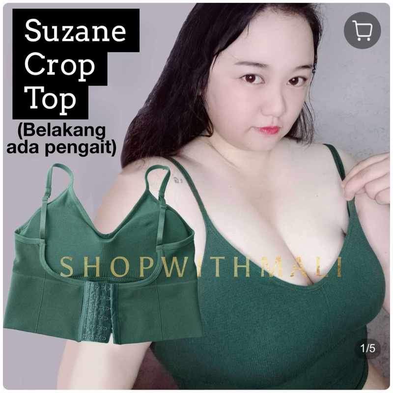 Jual Suzane Tank Top Jumbo size XL 36 38 40 Crop Top Wanita Ada Kait Pengait Belakang | Shopee ...