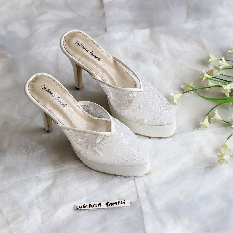 Jual LUSIANA I sepatu pesta heels kondangan sepatu wisuda hak lancip 30 ...