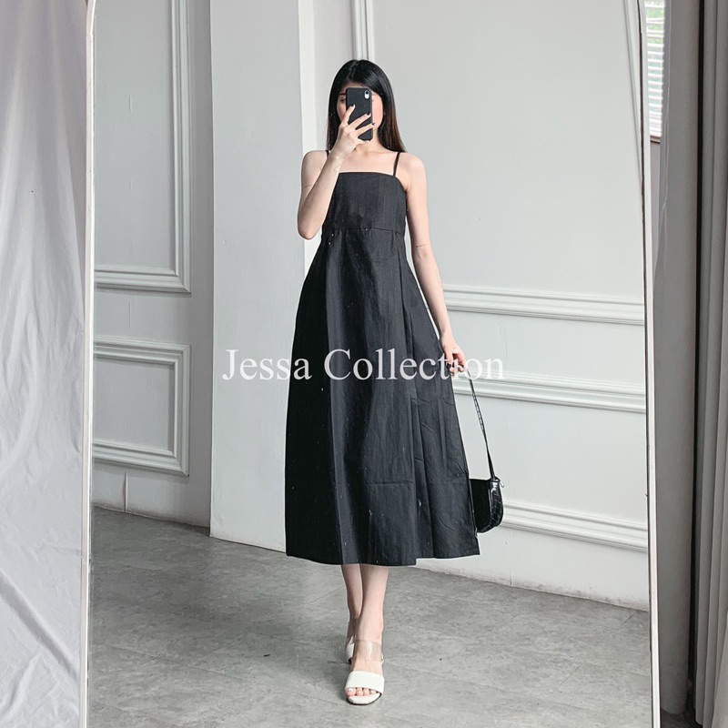 Jual Premium Napoly Sleeveless Dress TH 622 / 757 COTTON Gaun Panjang ...