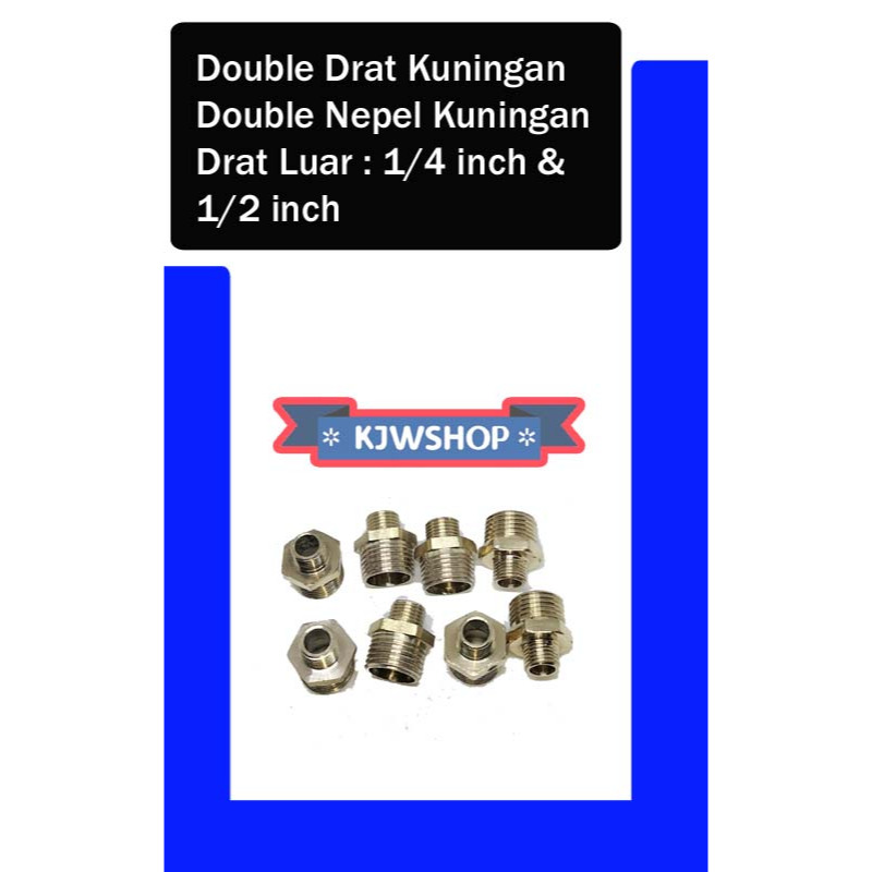 Jual Fitting Pipa Kuningan Fiting Pipa Kuningan Brass Double Naple ...