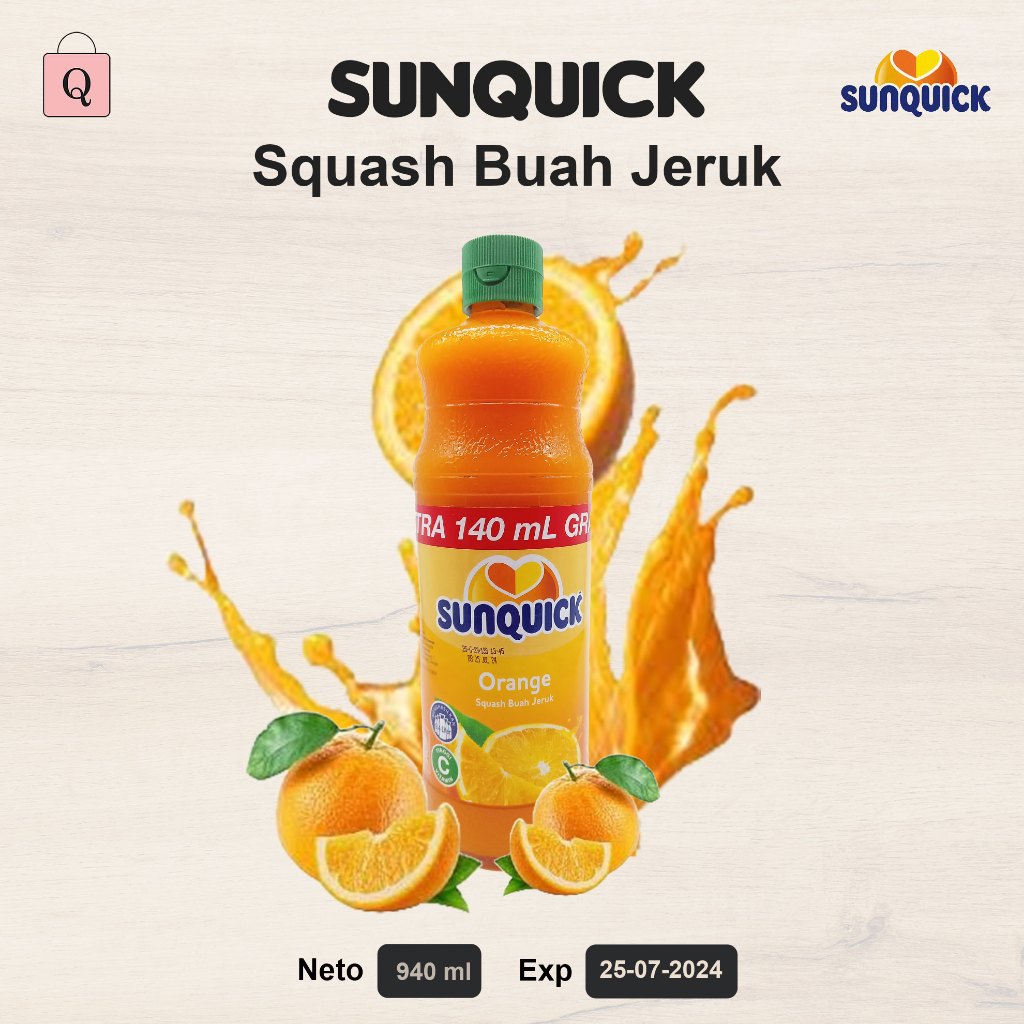 Jual Sirup Sunquick Orange, Mango, Mix Fruits - Squash Buah Jeruk ...