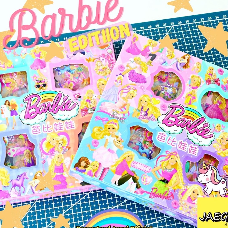 Jual Super Promo JAEGi - Premium Barbie Sticker Box isi 100 Pcs ...