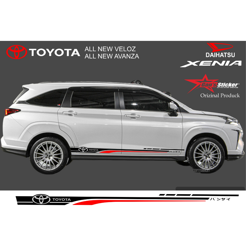 Jual STICKER ALL NEW AVANZA 2022 2023 STICKER ALL NEW VELOZ 2022 2023 ...