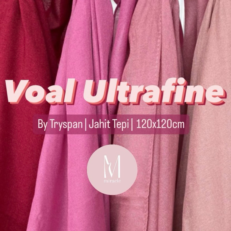 Jual Miracle | Voal Ultrafine Jahit Tepi | Part II | 120x120 | Hijab ...